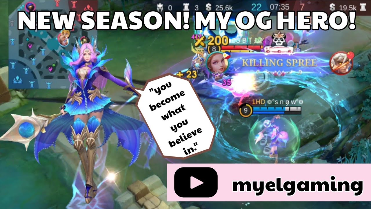 SEASON 35! PLAYING AS MY OG HERO! | Odette | mlbb | myelgaming - YouTube
