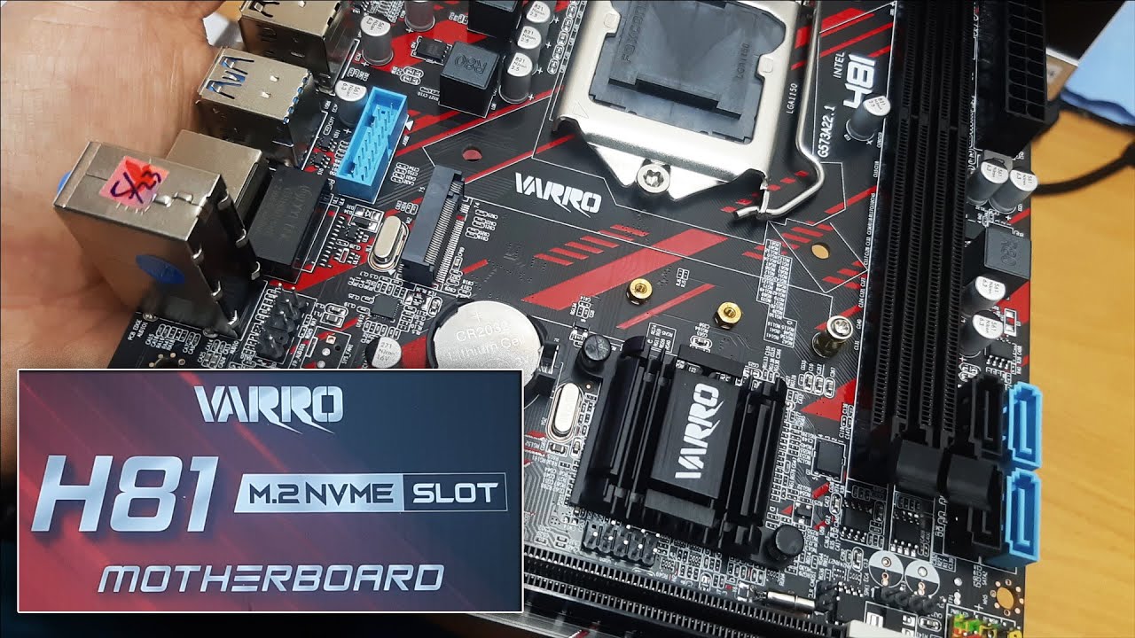 Mobo H81 Ada M.2 NVME !! VARRO H81 UNBOXING - YouTube
