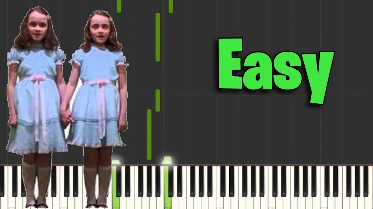 The Shining Main Theme- Piano Tutorial - YouTube