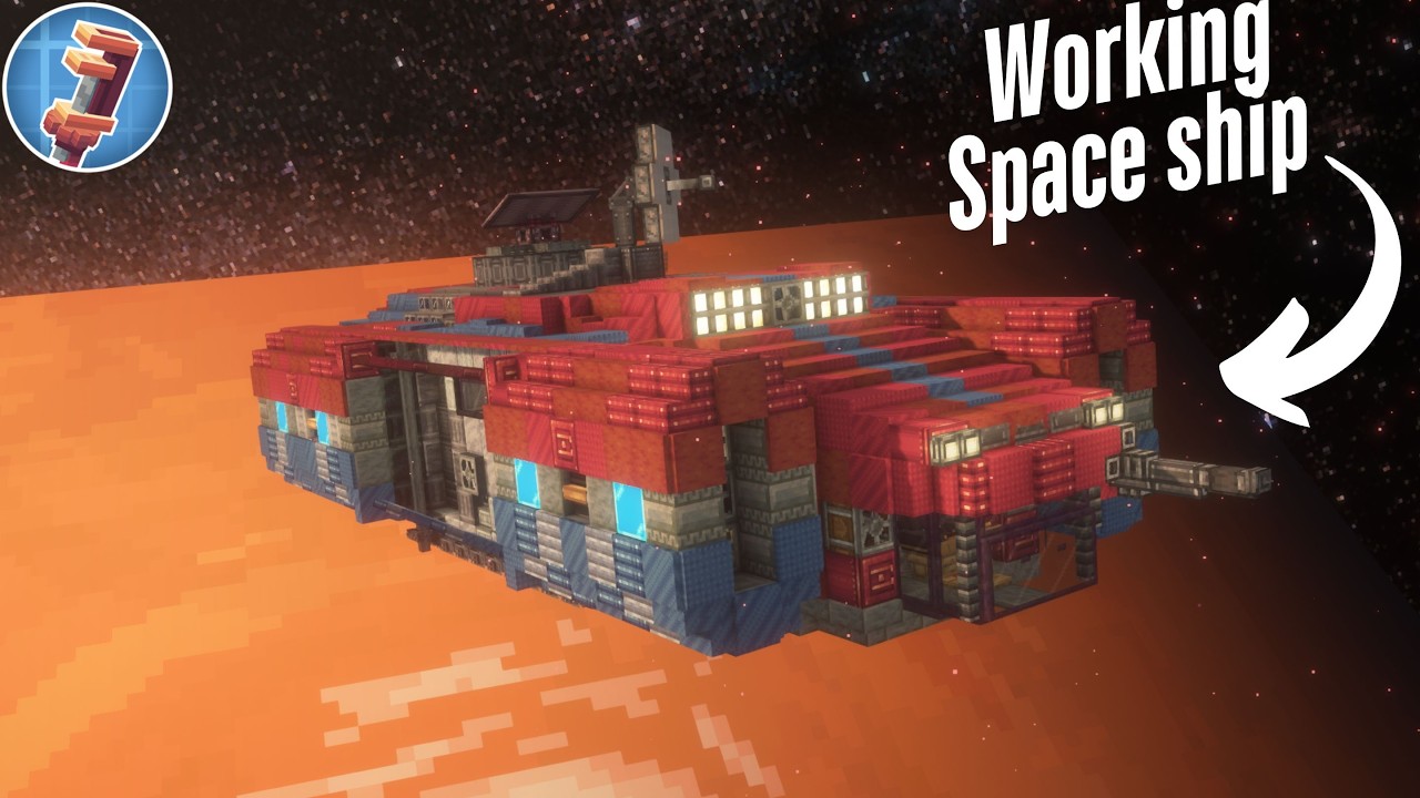 I Built a Working SPACESHIP Base In Minecraft! - YouTube