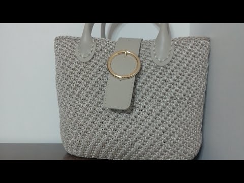 HAZIR TABANLI POLYESTER MAKROME İPTEN ŞIK ÇANTA YAPIMI