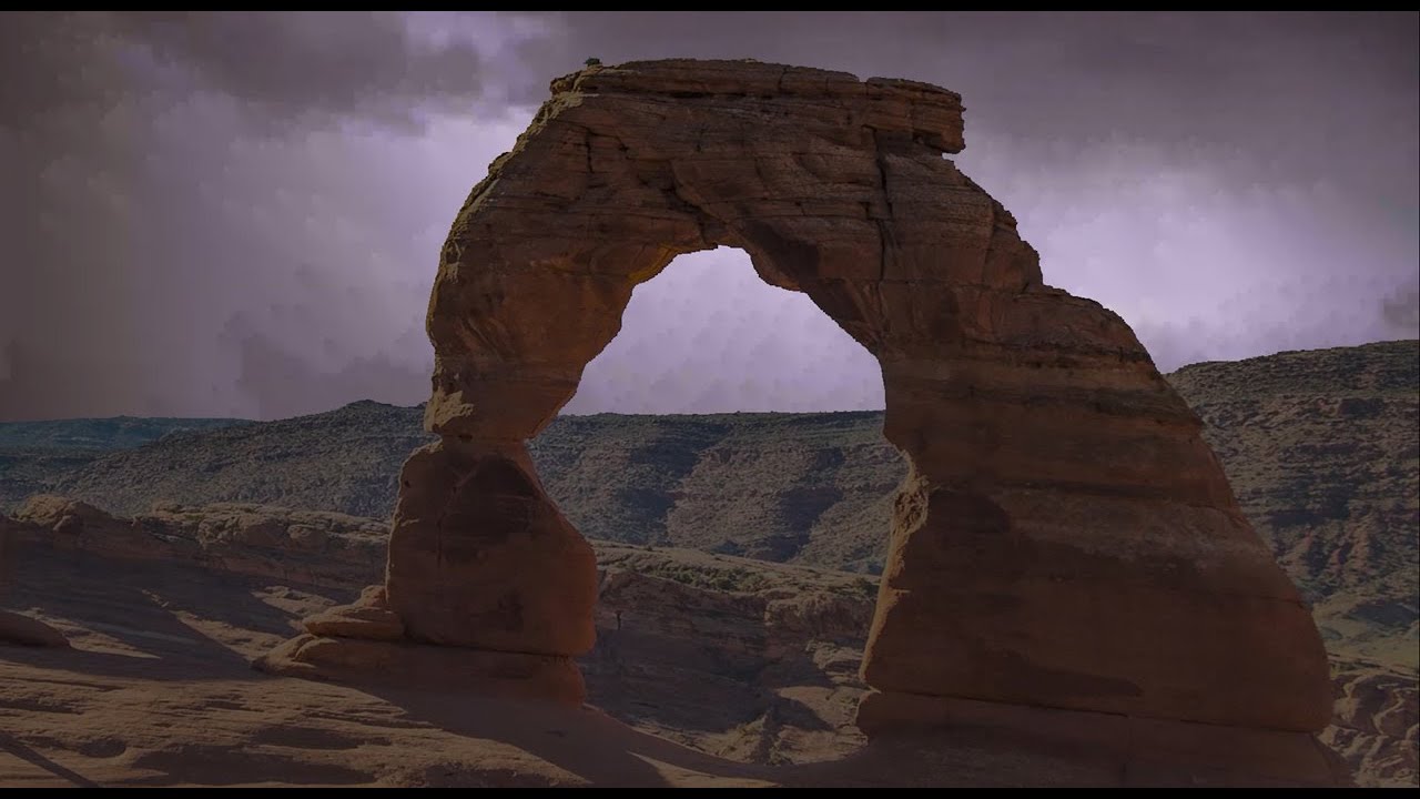 10 Hour Delicate Arch Thunderstorm - YouTube