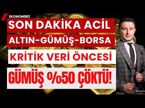 Son Dakika! Altın  Borsa Gümüş! Gümüş %50 ERİDİ