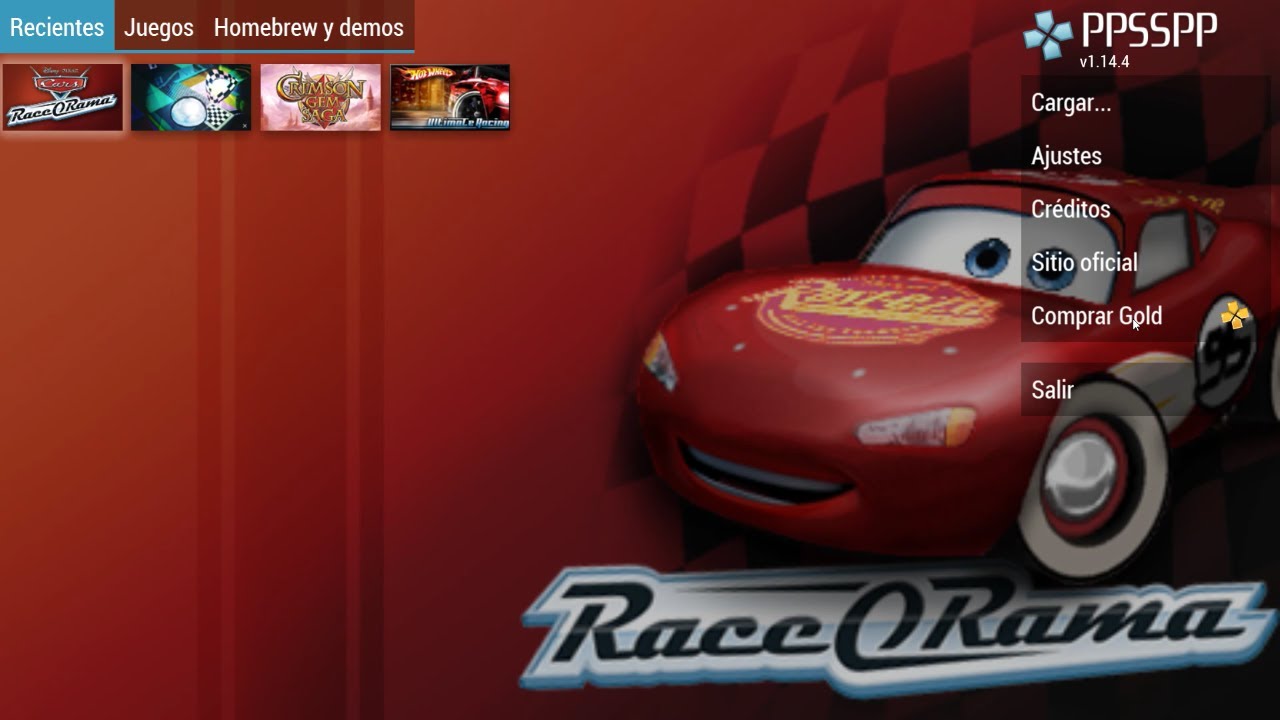 Cars: Race-O-Rama (Español) de Playstation Portable (PSP) con emulador ...