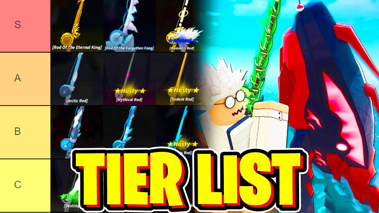 *UPDATED* ROD TIER LIST In Fisch! Roblox - YouTube