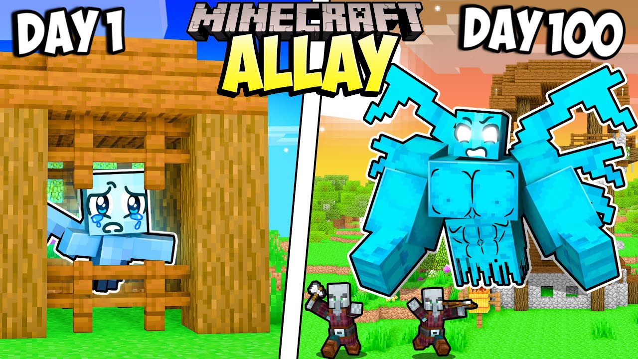 I Survived 100 Days as an ALLAY in Minecraft - YouTube