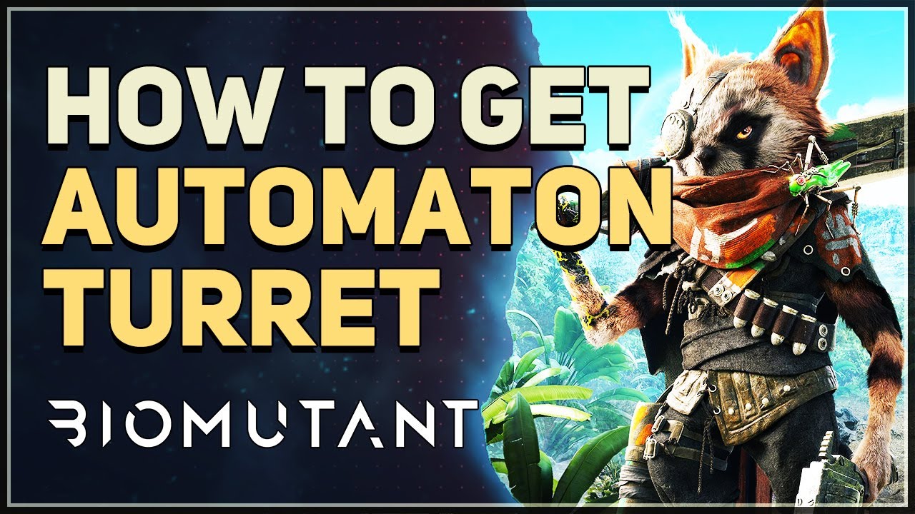 How to get Automaton Turret Biomutant (Pew-pew pang) - YouTube