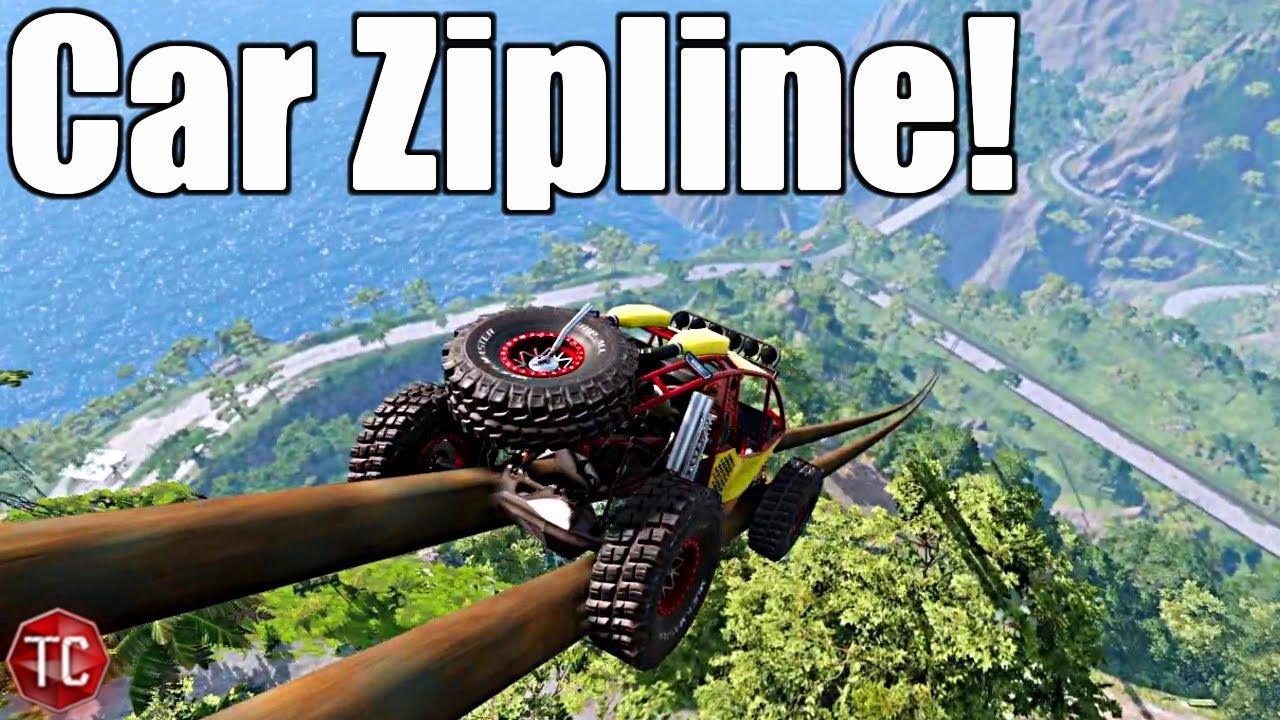 BeamNG.Drive: NEW MAP with CAR ZIPLINE & MORE! CRASHGROUNDS GAMEPLAY ...