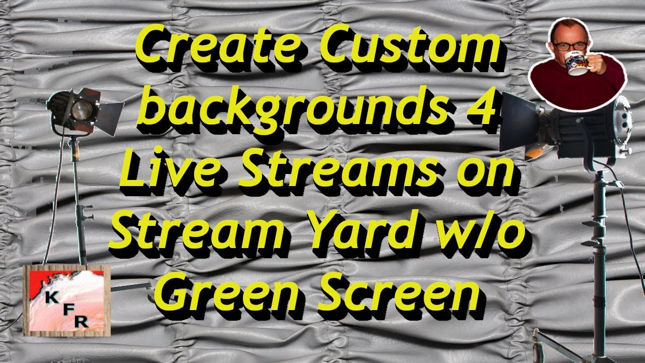 Create background 4 StreamYard live l no green screen l Karl's news ...