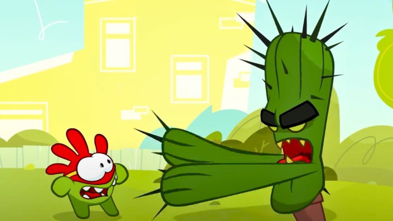 Cactus Attacks Om Nom | Om Nom Stories | Cartoons For Kids | HooplaKidz ...