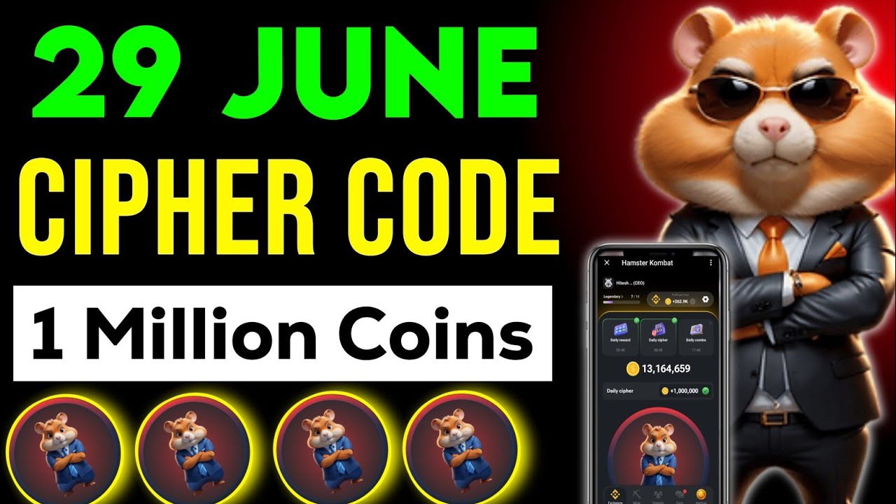 29 june hamster kombat daily cipher code today | hamster kombat daily ...