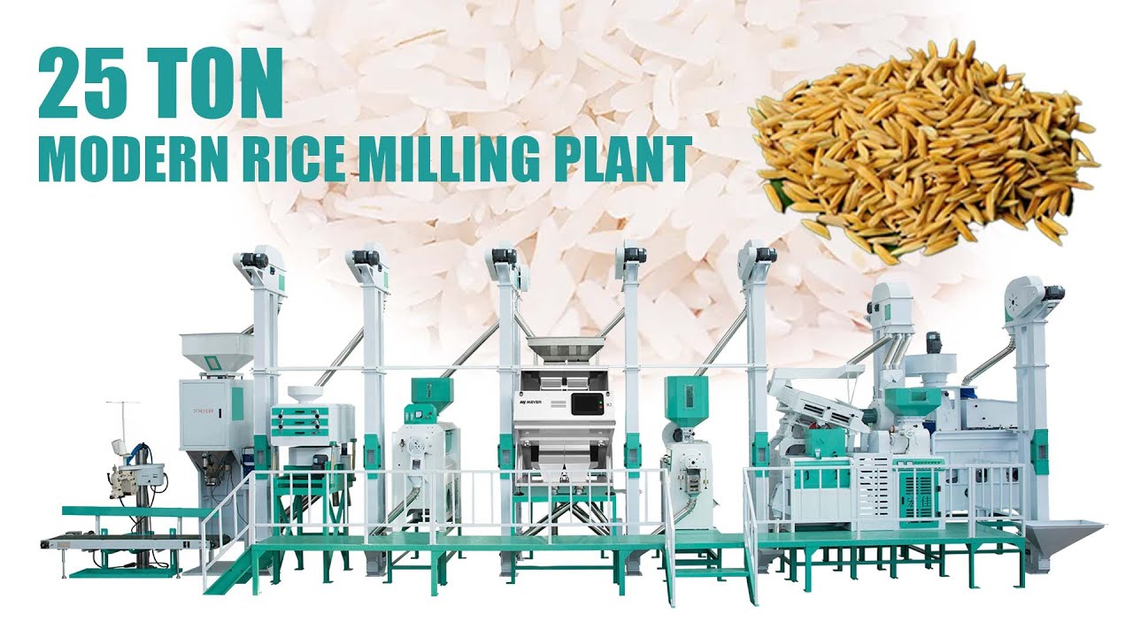 25 Ton Rice Mill Machine | Rice Processing Machine - YouTube