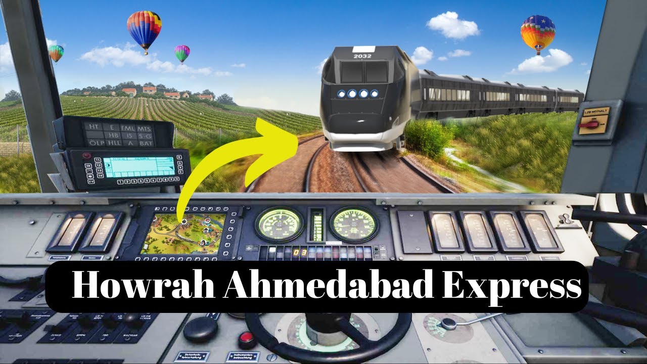 Howrah Ahmedabad Satabdi Express Game ! Train Simulator Game.. 2024 ...