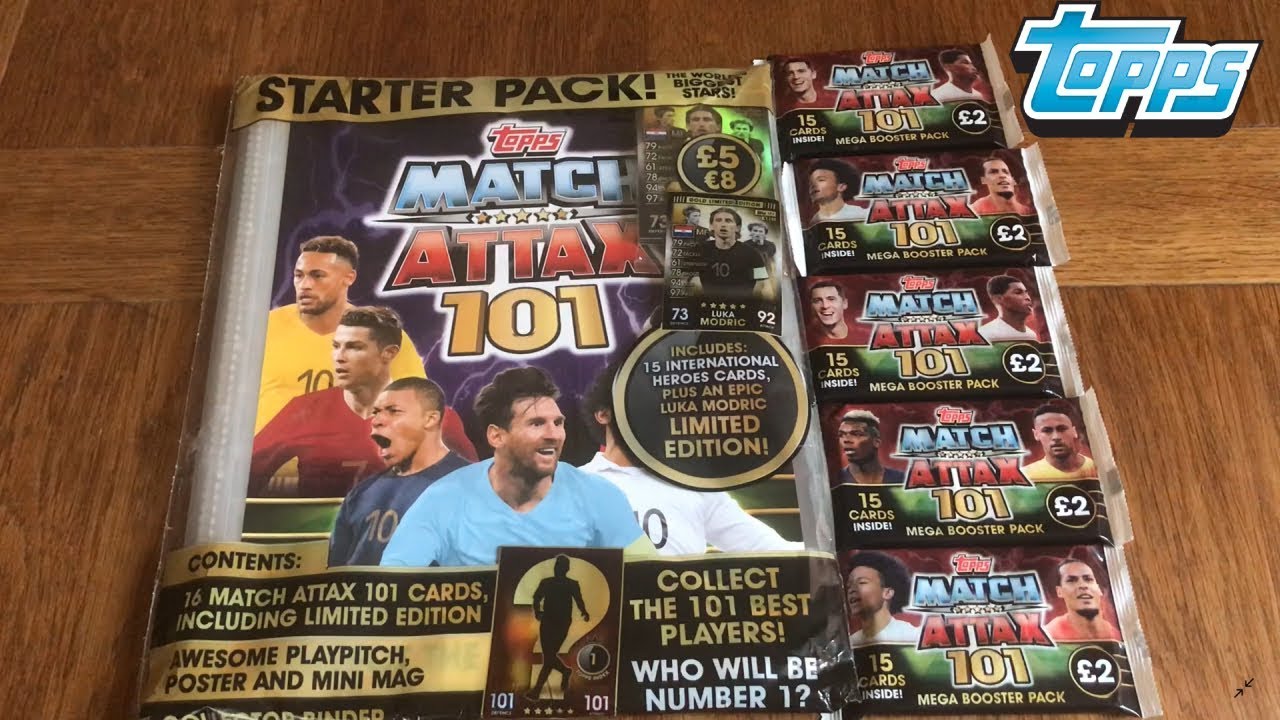 MATCH ATTAX 101 5 x MEGA PACKS AND STARTER PACK OPENING - primary ...