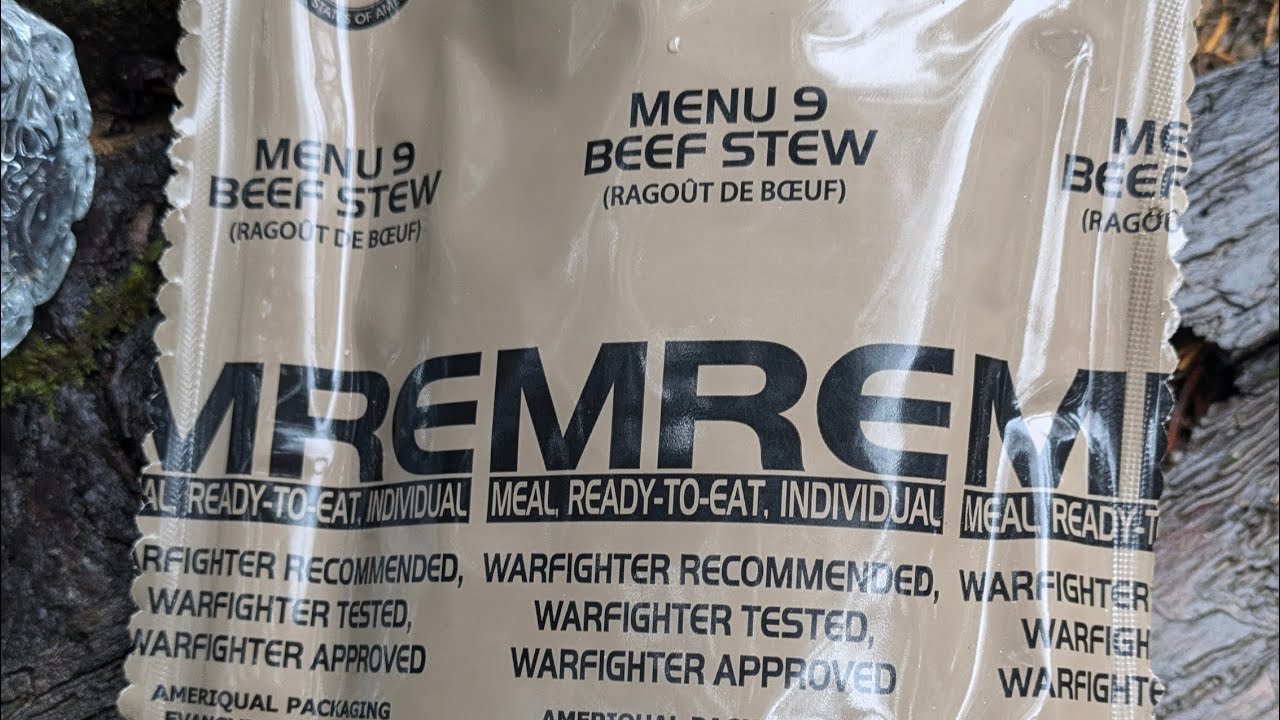 MRE Menu 9 Beef Stew (food poisoning edition) - YouTube