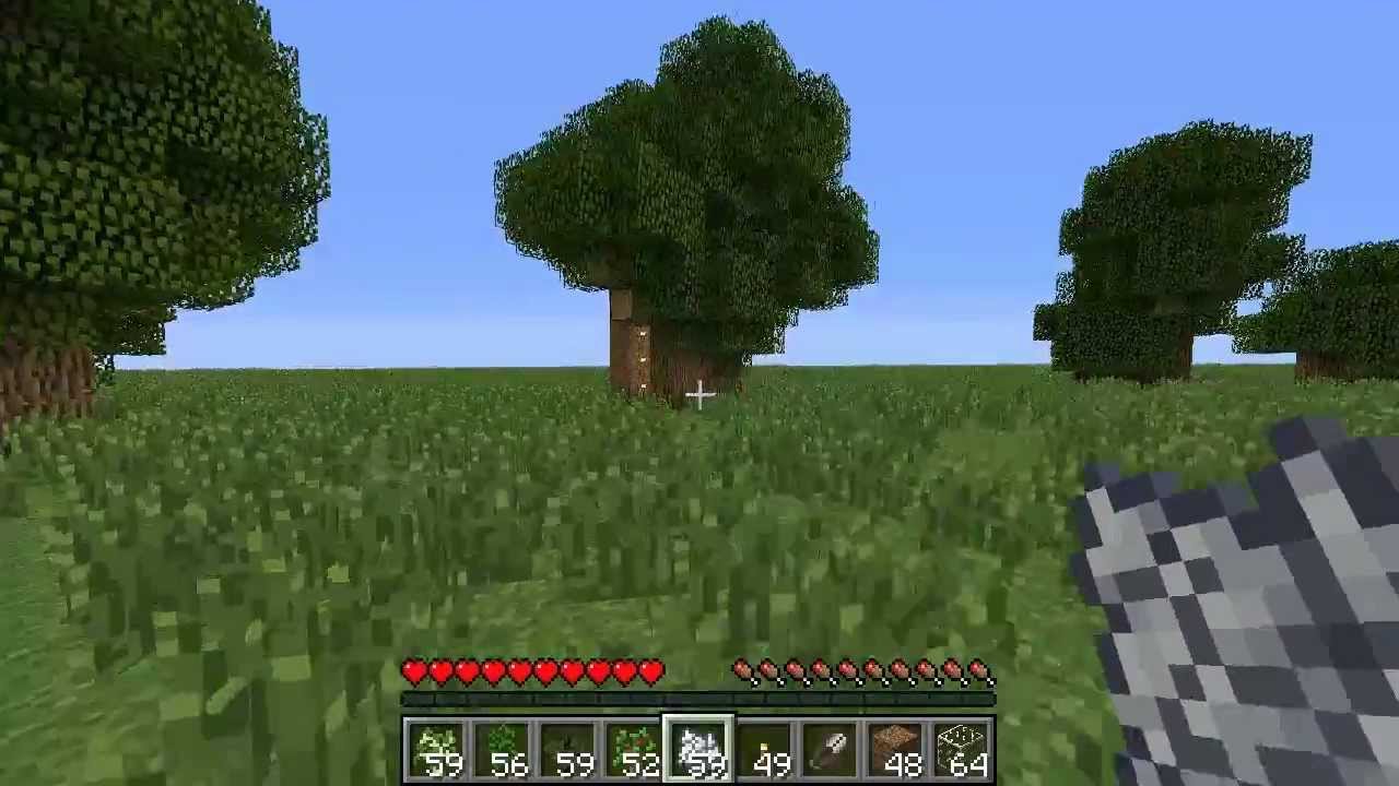 Minecraft Tutorial - Tree mechanics, instant giant trees and tree walls ...