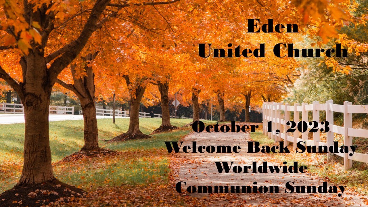 Worship Service "Welcome Back Sunday" October 1, 2023 - YouTube
