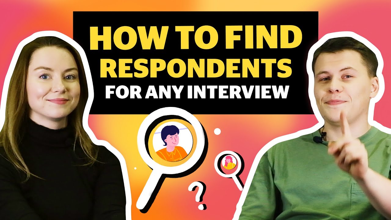 How to find respondents for any interview - YouTube