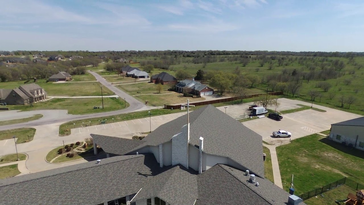 Roofing of FBC Gunter Drone Footage - YouTube
