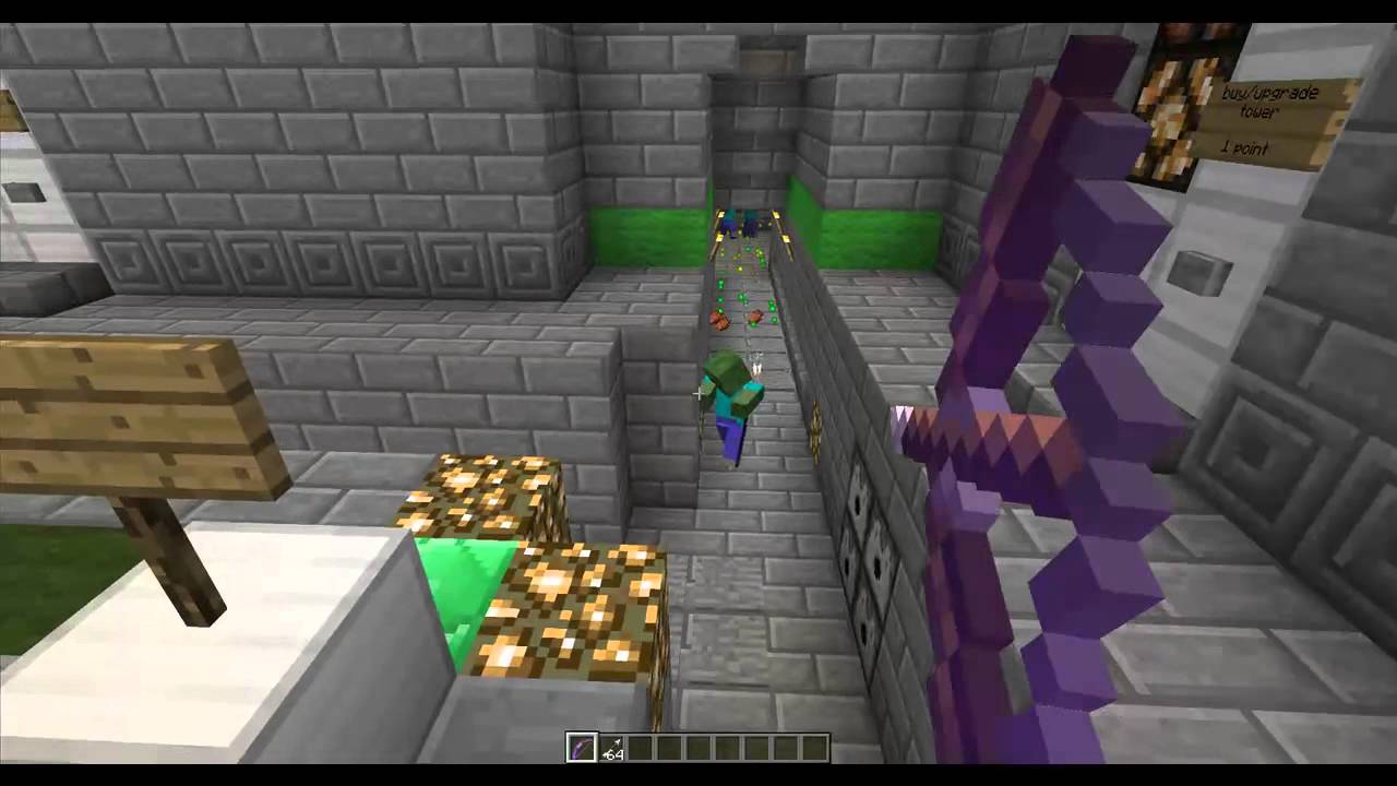 minecraft | zombie tower defence part 1 | w/ LaspanishInquisition - YouTube