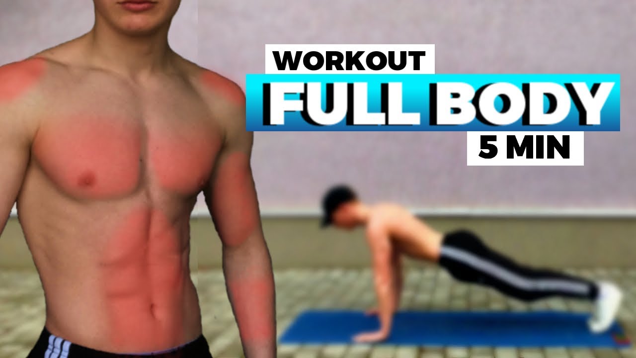 5 Min Full Body Workout | No Equipment I FitStart Workout - YouTube