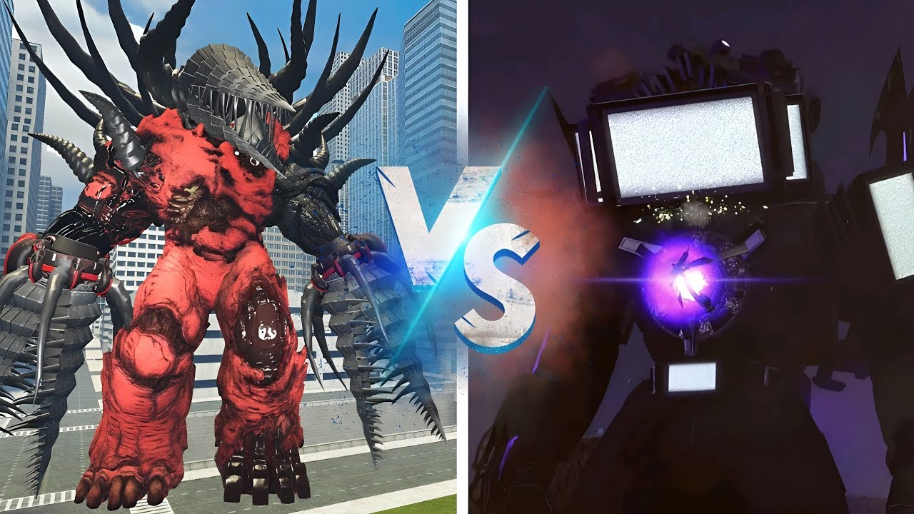 NEW UPGRADED CORRUPTED TITAN DRILL MAN VS UPGRADED EVIL TITAN TV MAN In ...