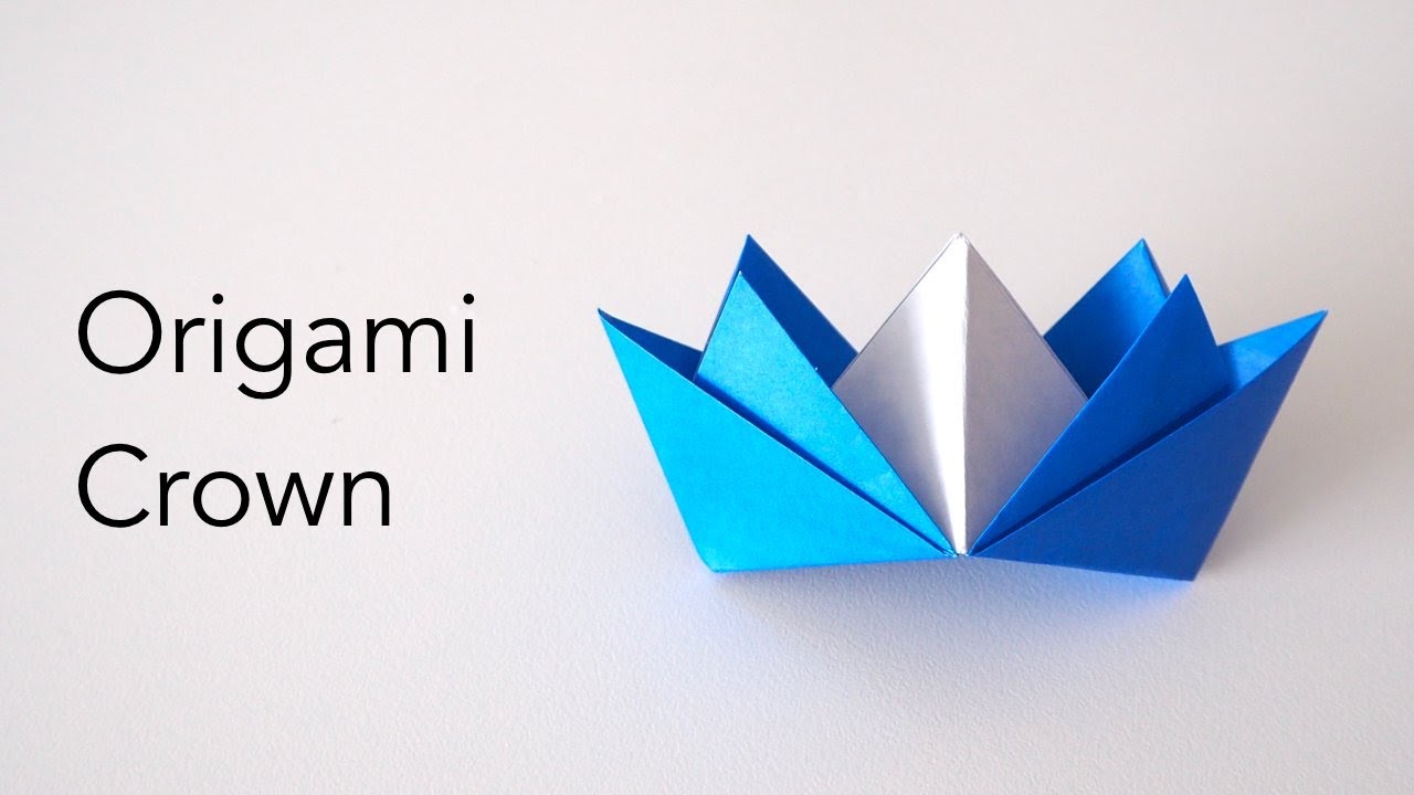 Origami Crown Tutorial - YouTube