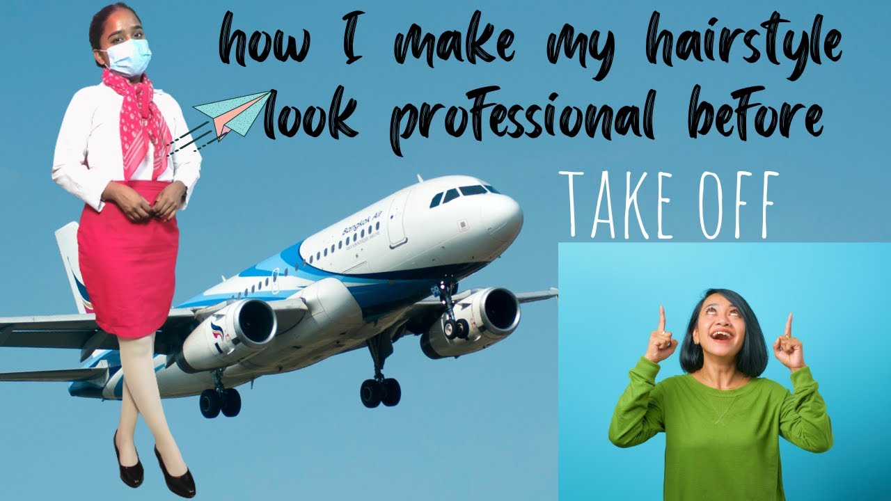 Professional hairstyle for air hostess😉|| long hairstyles || - YouTube