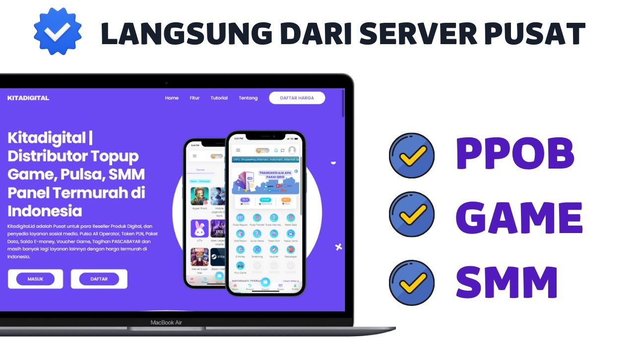 Cara Membuat Web PPOB, GAME & SMM Auto Oper Web Panel Pusat - YouTube