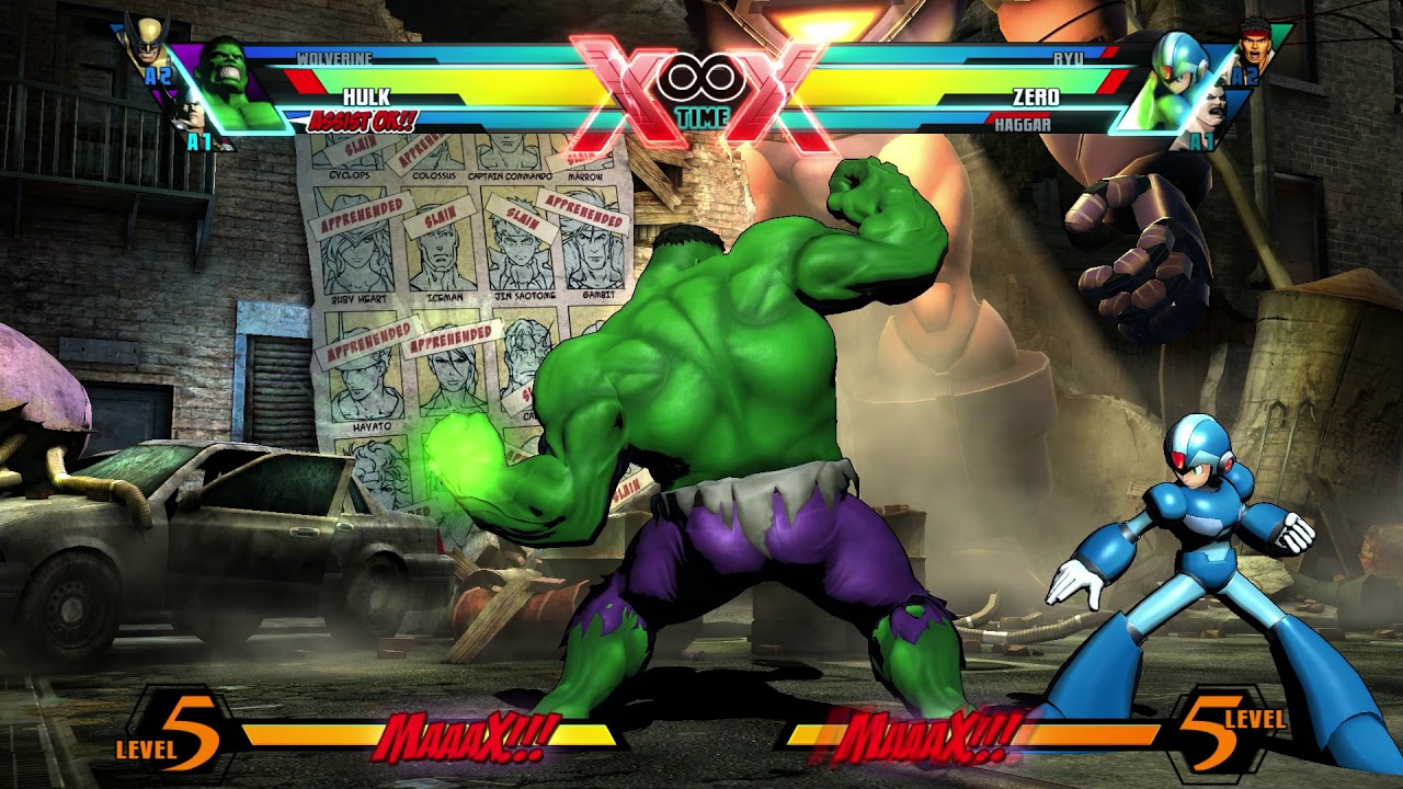 MARVEL VS CAPCOM 3 : HULK VS CAPCOM - YouTube
