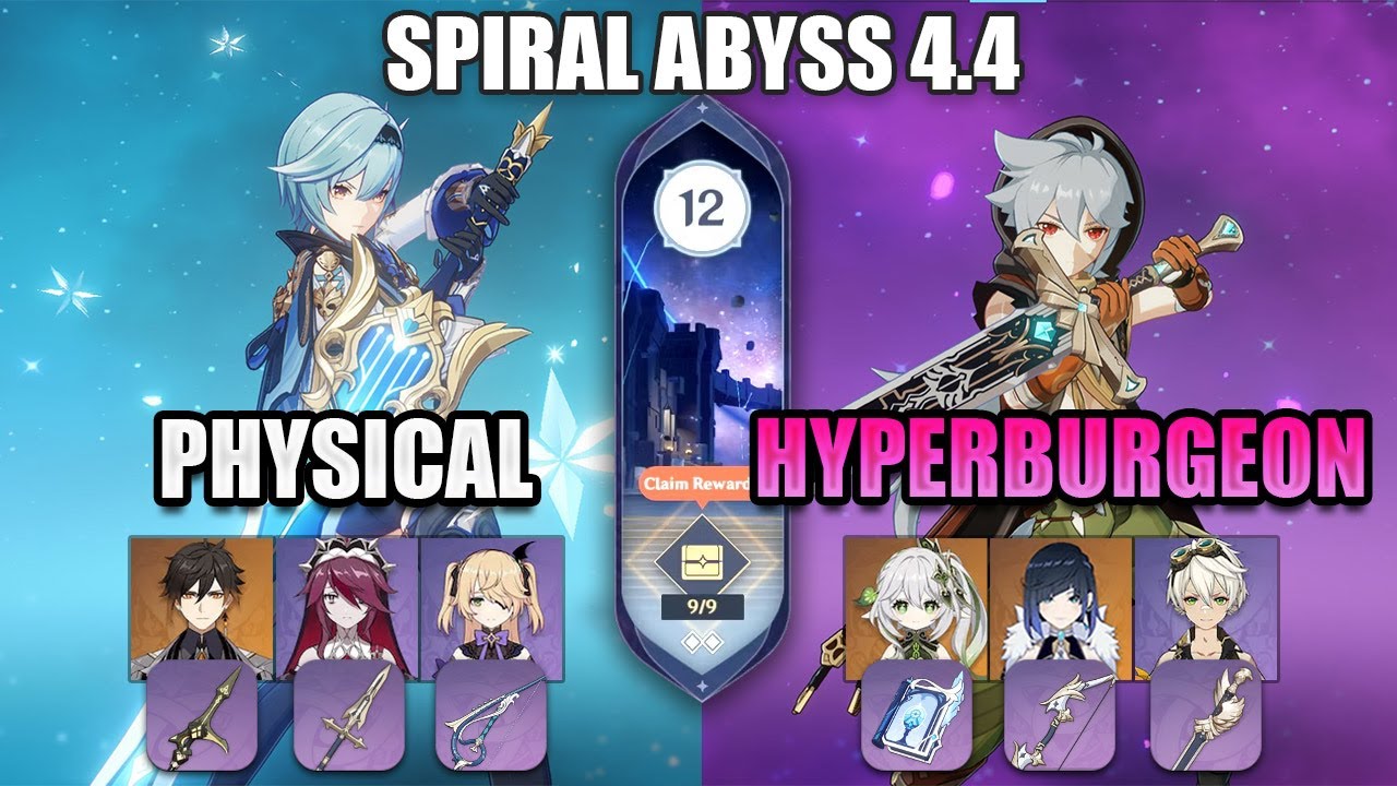 C2 Eula x C6 Razor | New! Spiral Abyss 4.4 | Genshin Impact | Floor 12 ...