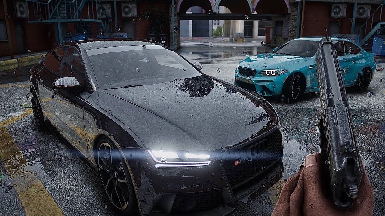 GTA 5 []PC[] Realistic Rain Drops Enhacement - NEW QuantV 3.0 Update ...