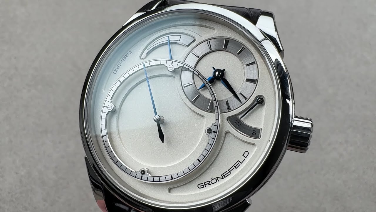 Gronefeld One Hertz Titanium Luxury Watch Review - YouTube