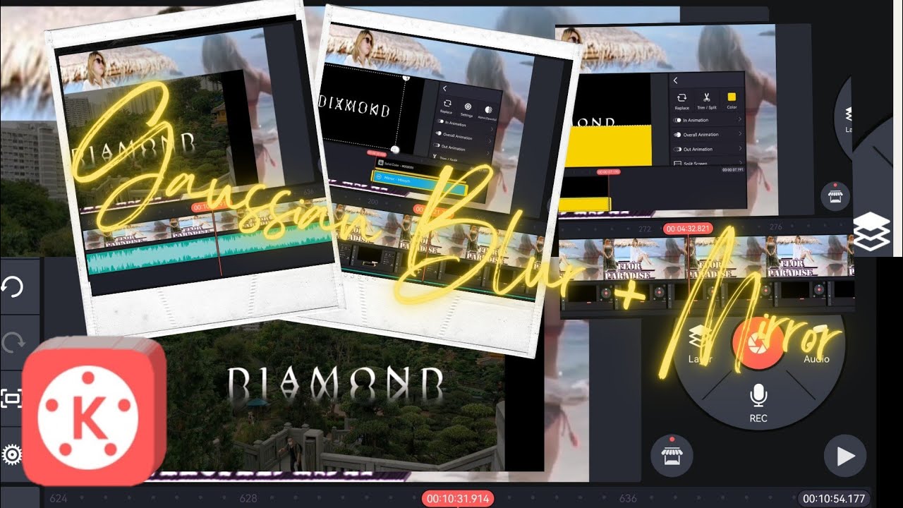 KINEMASTER GAUSSIAN BLUR & MIRROR EFFECT TUTORIAL* #FlorParadise - YouTube