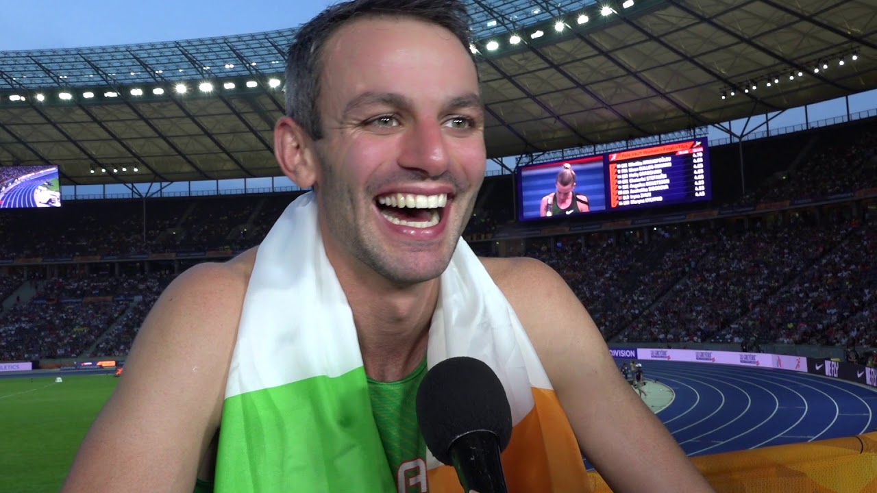 Thomas Barr (IRL) after winning bronze in the 400m hurdles - YouTube