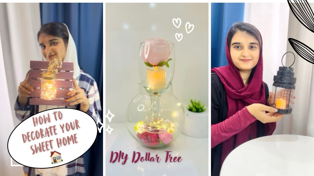 DIY Decor | Dollar TREE | FAIRY LIGHTS DECORATION IDEAS | Easy Decor ...