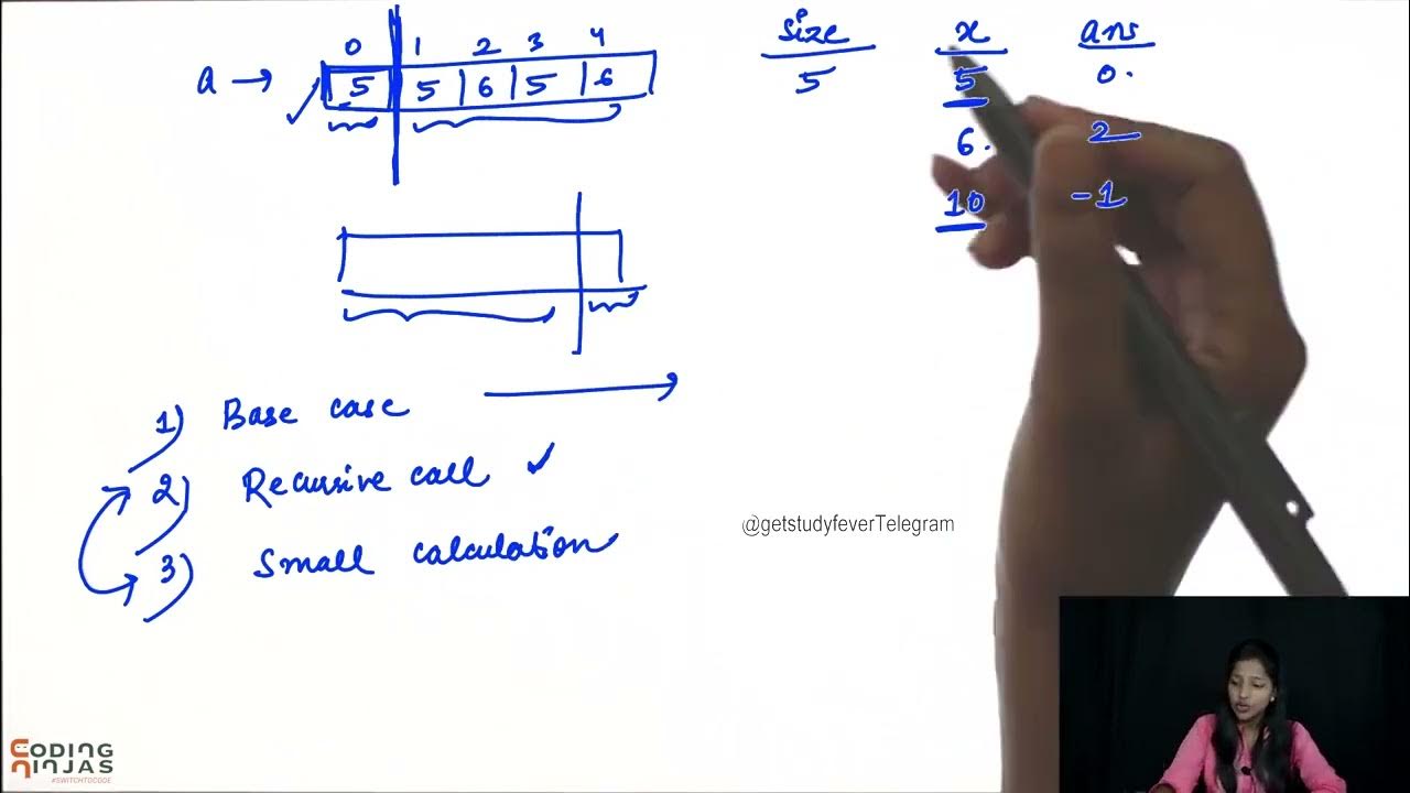 10. Hint First index coding ninja - YouTube
