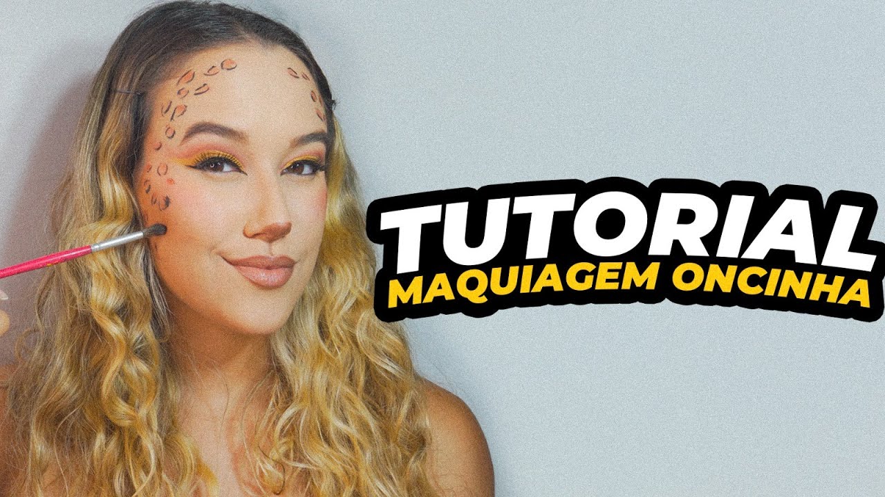 TUTORIAL MAQUIAGEM DE ONCINHA, NOVA TREND (HALLOWEEEN) 🐯 - YouTube