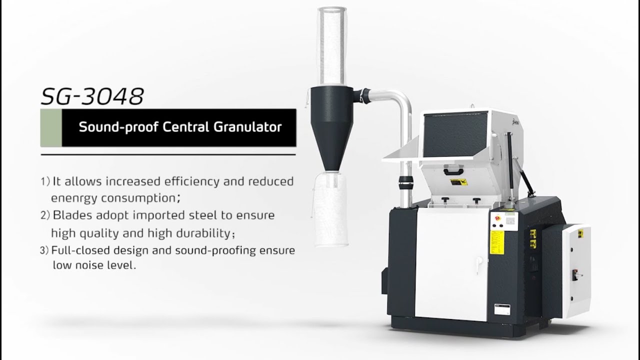 Sound-proof Central Granulators - YouTube