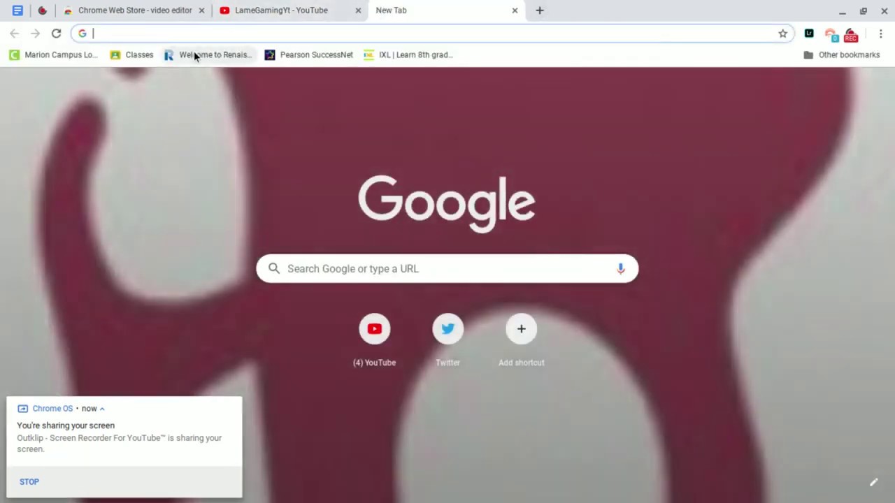 Messing with my screen recorder - YouTube
