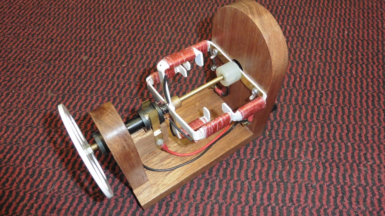 Building an electric motor from a 1916 vintage reference book. - YouTube