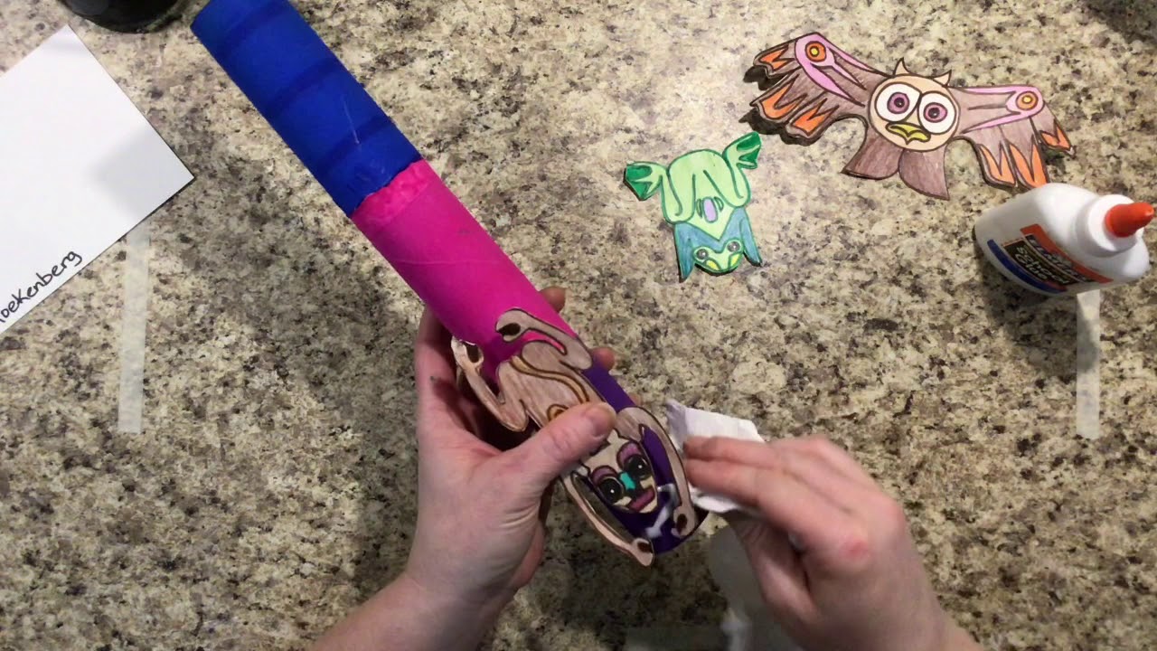 Paper Roll Totem Pole (1) #4 - YouTube