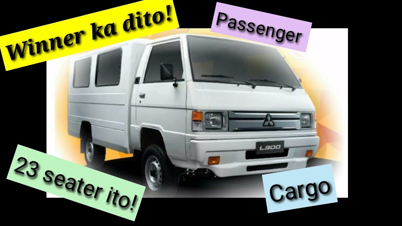 Mitsubishi L300 van: 23 seater capacity. Actual uncut real life footage ...