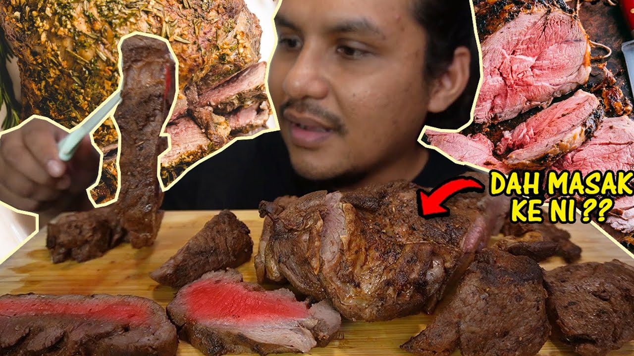 kambing golek kenduri kahwin (mukbang malaysia) ROAST LAMB LEG - YouTube