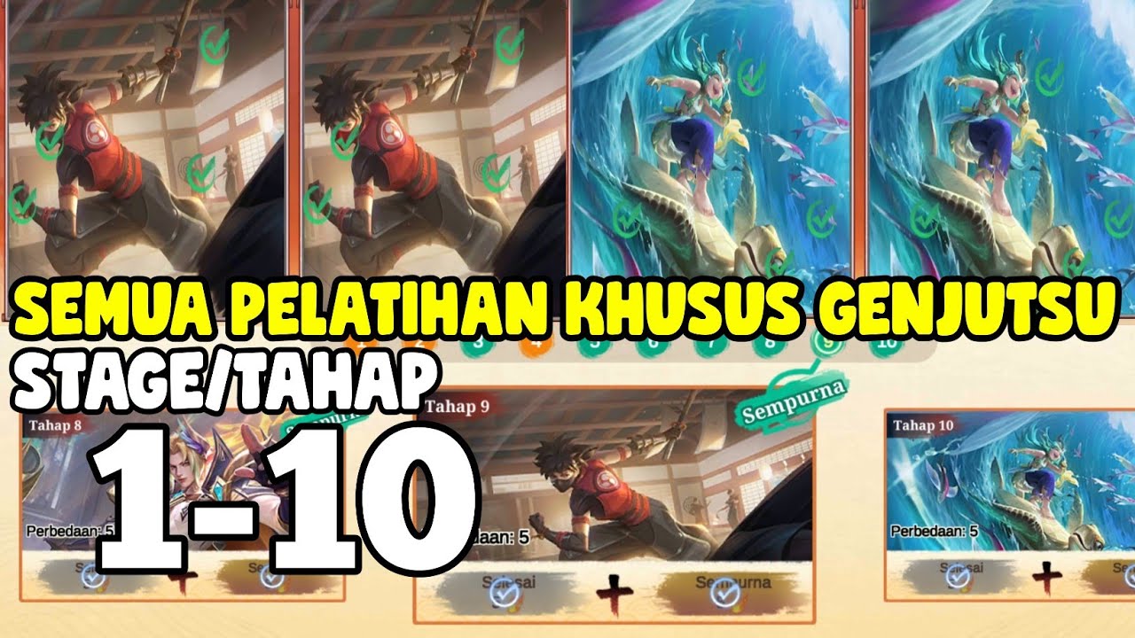CARA MENYELESAIKAN PELATIHAN KHUSUS EVENT MLBB X NARUTO LOKASI SEMUA ...