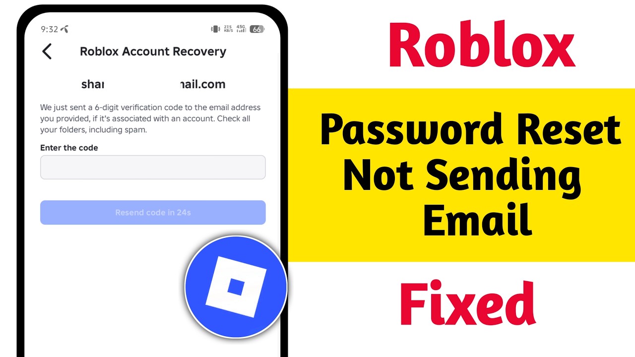 Fix Roblox Password Reset Not Sending Email Problem 2026 || 6 Digit ...