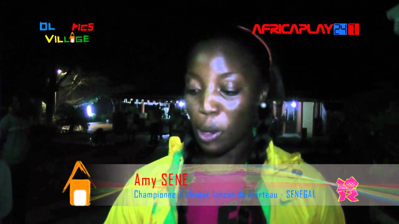 JO 2012 : Amy Sene : "A Londres pour battre mon record personnel" - YouTube