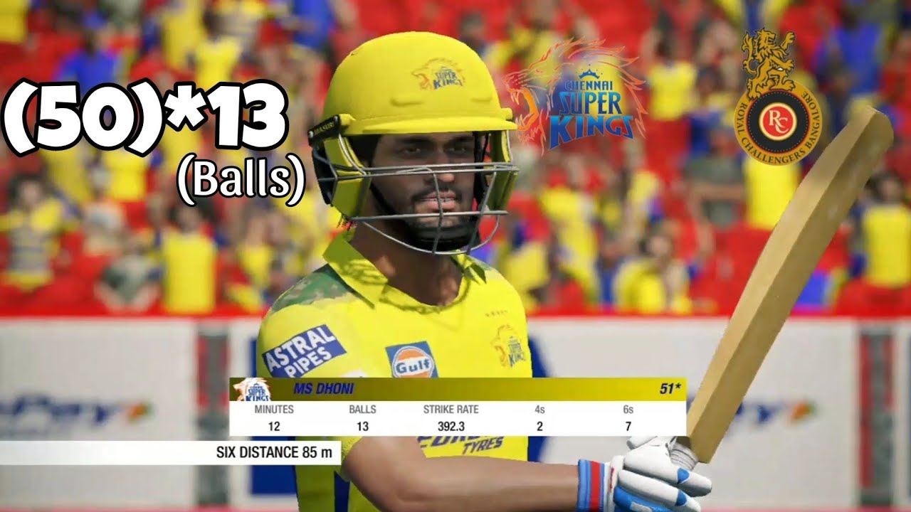 Ms Dhoni Hit 50 Runs In Just 13 Balls In IPL 2024 Rcb Vs Csk IPL Match ...