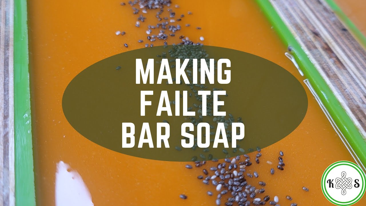 Failte Bar Soap - Making and Cutting Cold Process Soap with Lemongrass ...