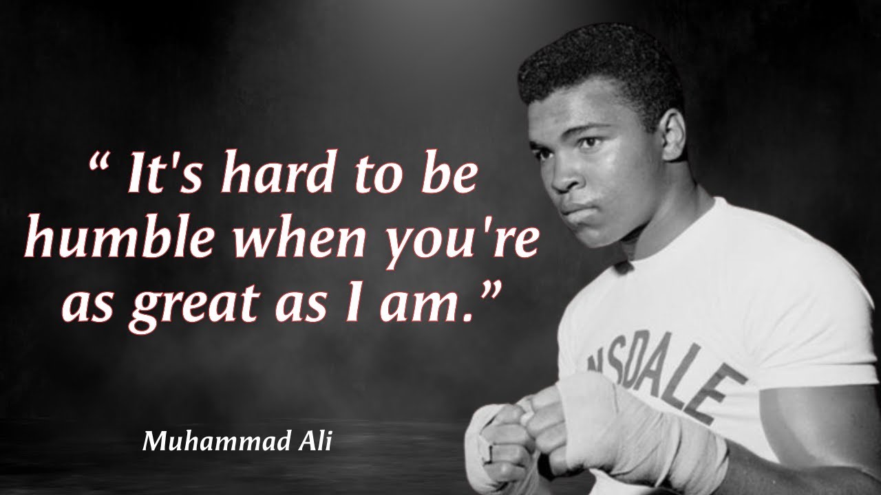 Former Professional Boxer Muhammad Ali Left Many Quotes | Life-Changing ...